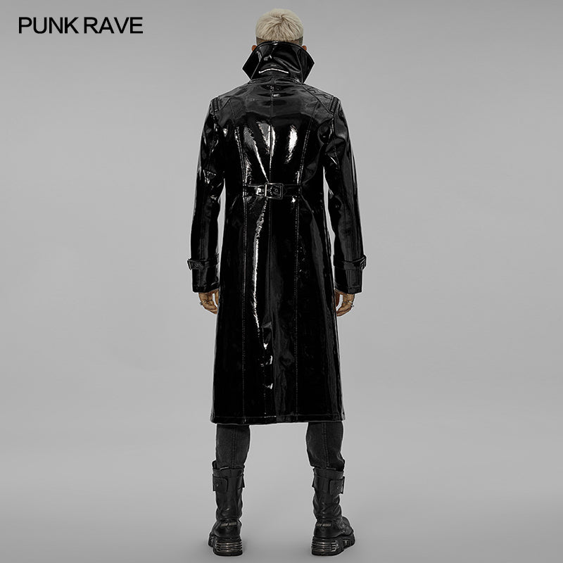 Gothic-Lackleder-Langmantel– Punkravestore.de